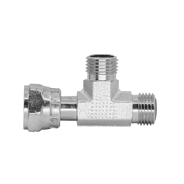 RUN TEE - ORFS-FEMALE X ORFS-MALE X ORFS-MALE ADAPTOR | Newland Fluid Power