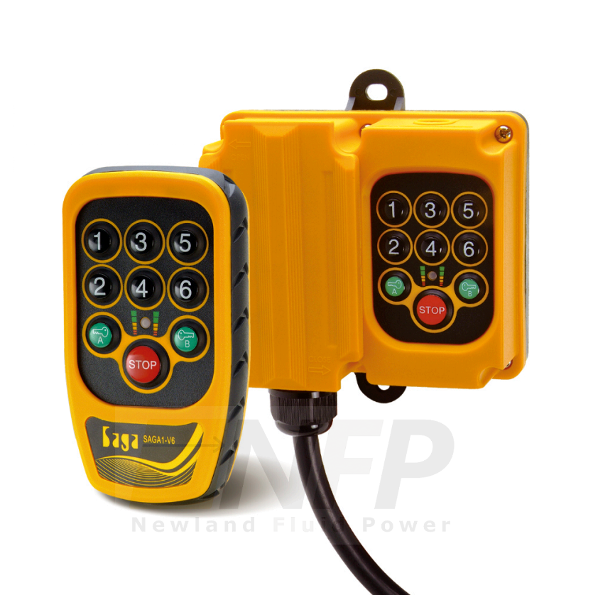 SAGA V6 - 2, 4 or 6 Button Wireless Controller Kits | Newland Fluid Power