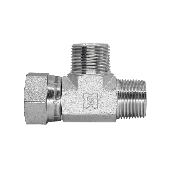 Run Tee - BSPP-Female Swivel X BSPT-Male X BSPT-Male Adaptor | Newland ...